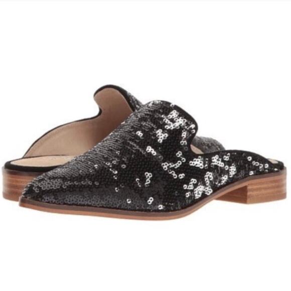 Shellys London | Shoes | Shellys London Black Sequin Cantara Leather ...